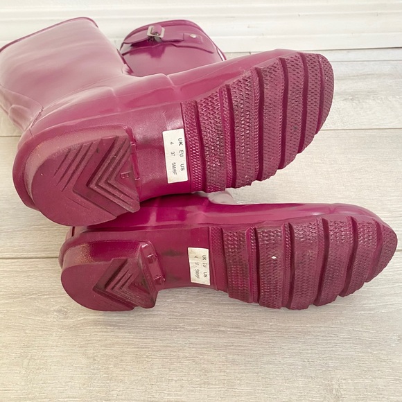 Hunter | Shoes | Hunter Boots Size 5 Violet Gloss | Poshmark